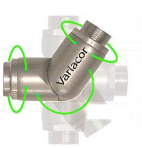 Adjustable rotary union / large-diameter - DN 25 - 65 MID