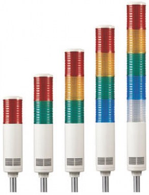 LED stack light / with warning horn - Ø 80 mm, 85 dB | ST80WL series QLight